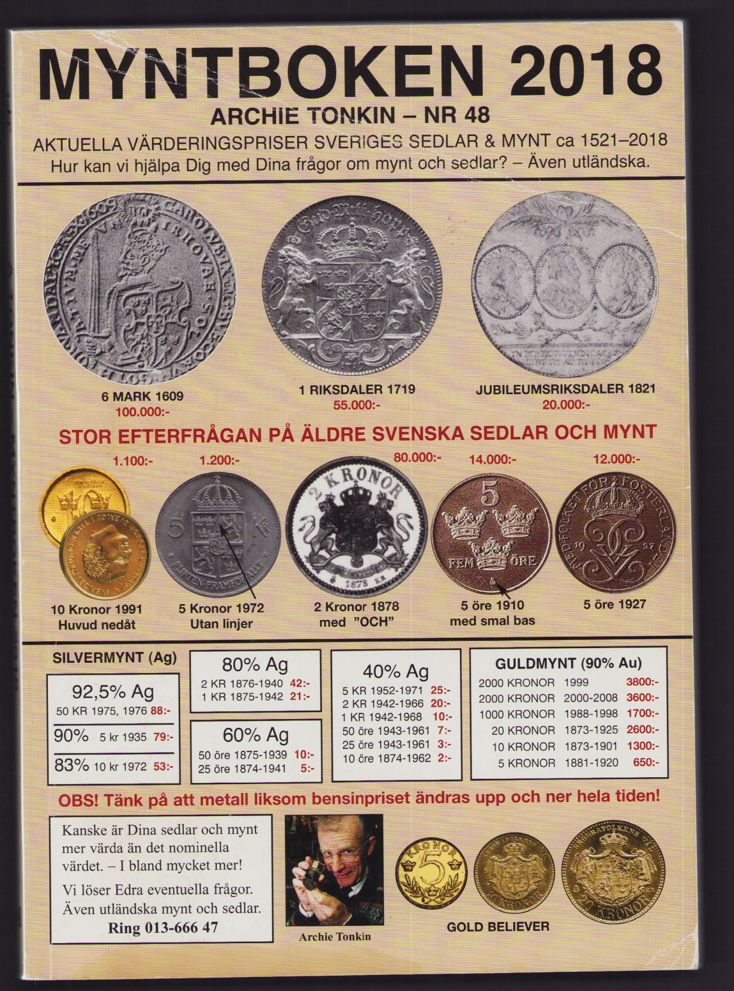 Myntboken 2018 - nr 48 - Positsioon №3978. Oksjon Coins.ee