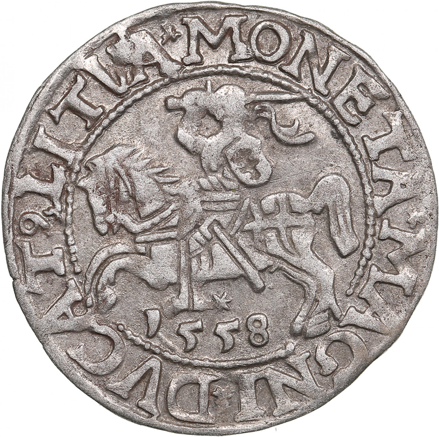 Polish-Lithuanian Commonwealth 1/2 Grosz 1558 - Sigismund II Augustus ...