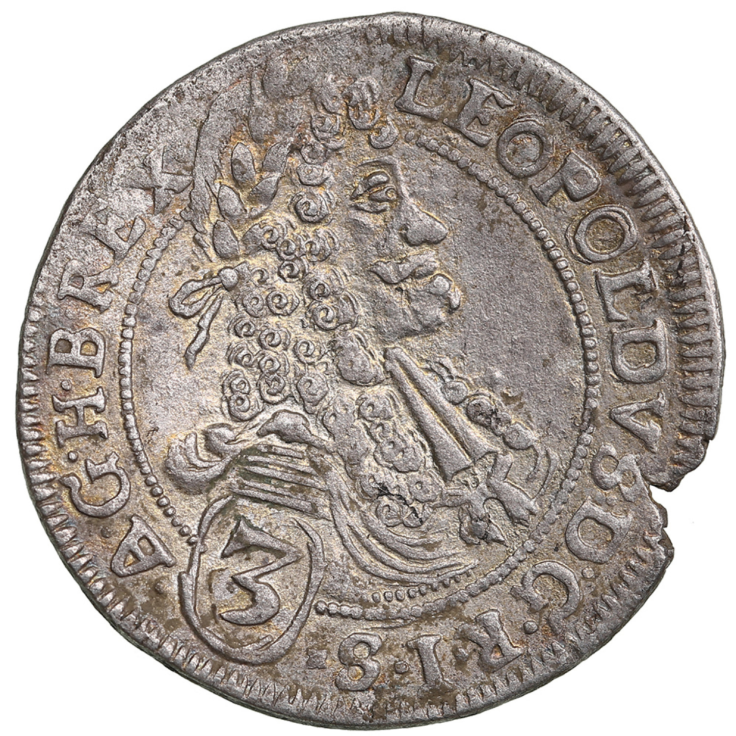 Hungary 3 Kreuzer 1696 CH - Leopold I - Positsioon №296. Oksjon Coins.ee