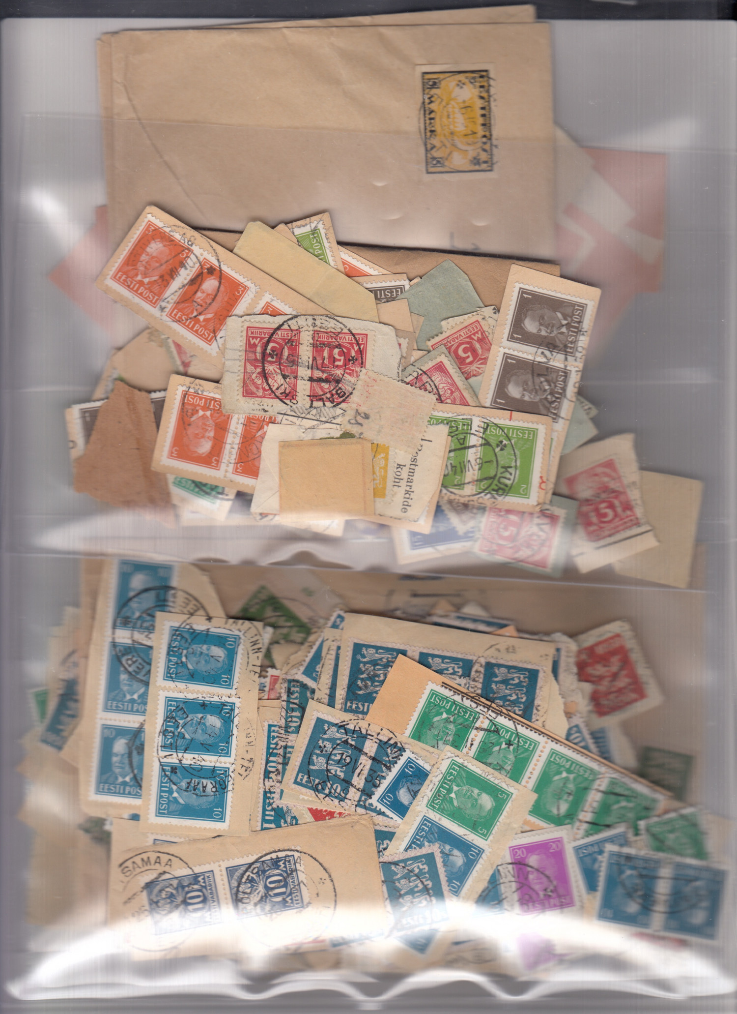 Group of stamps / envelope cut outs - Estonia - Positsioon №2272 ...