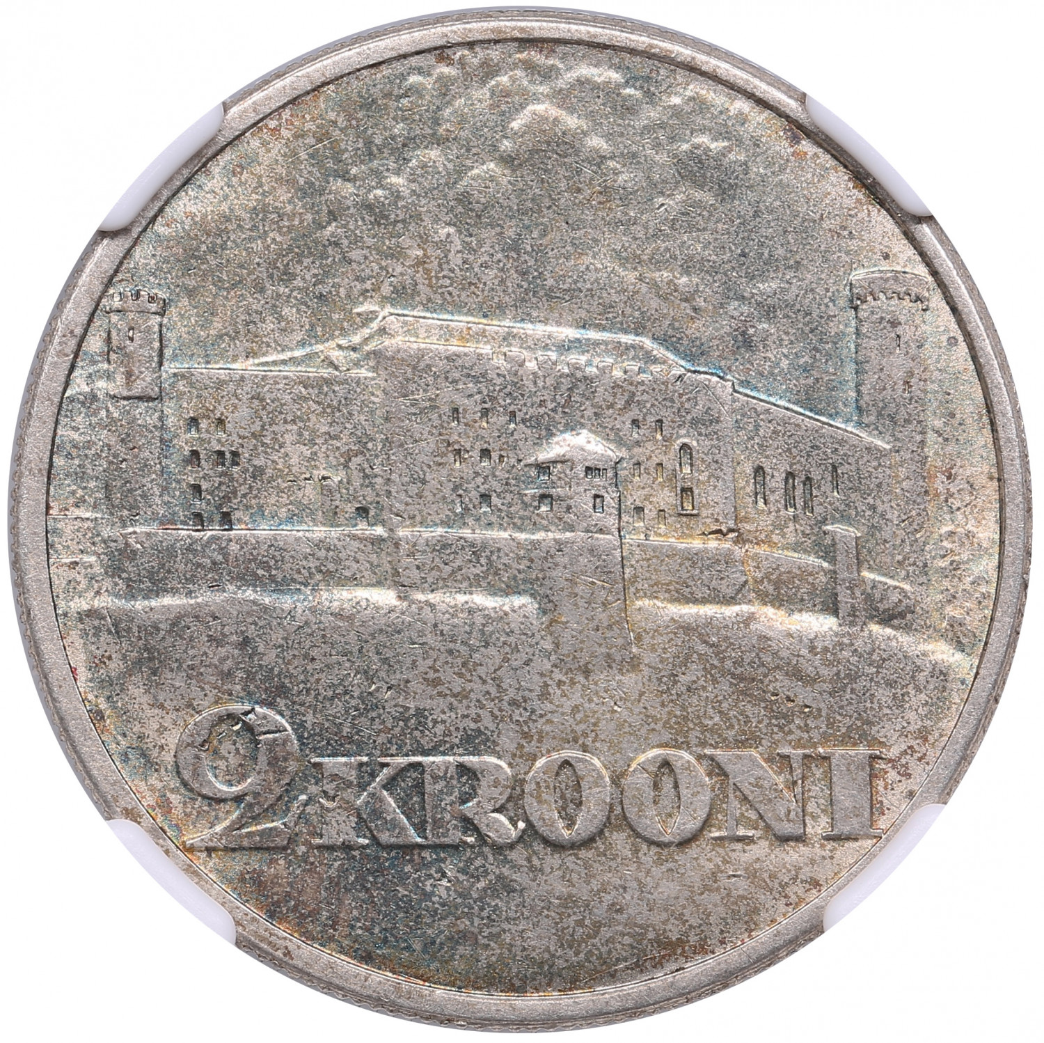 Estonia 2 Krooni 1930 - Toompea Fortress - Tall "E" Variety - NGC MS 62 ...