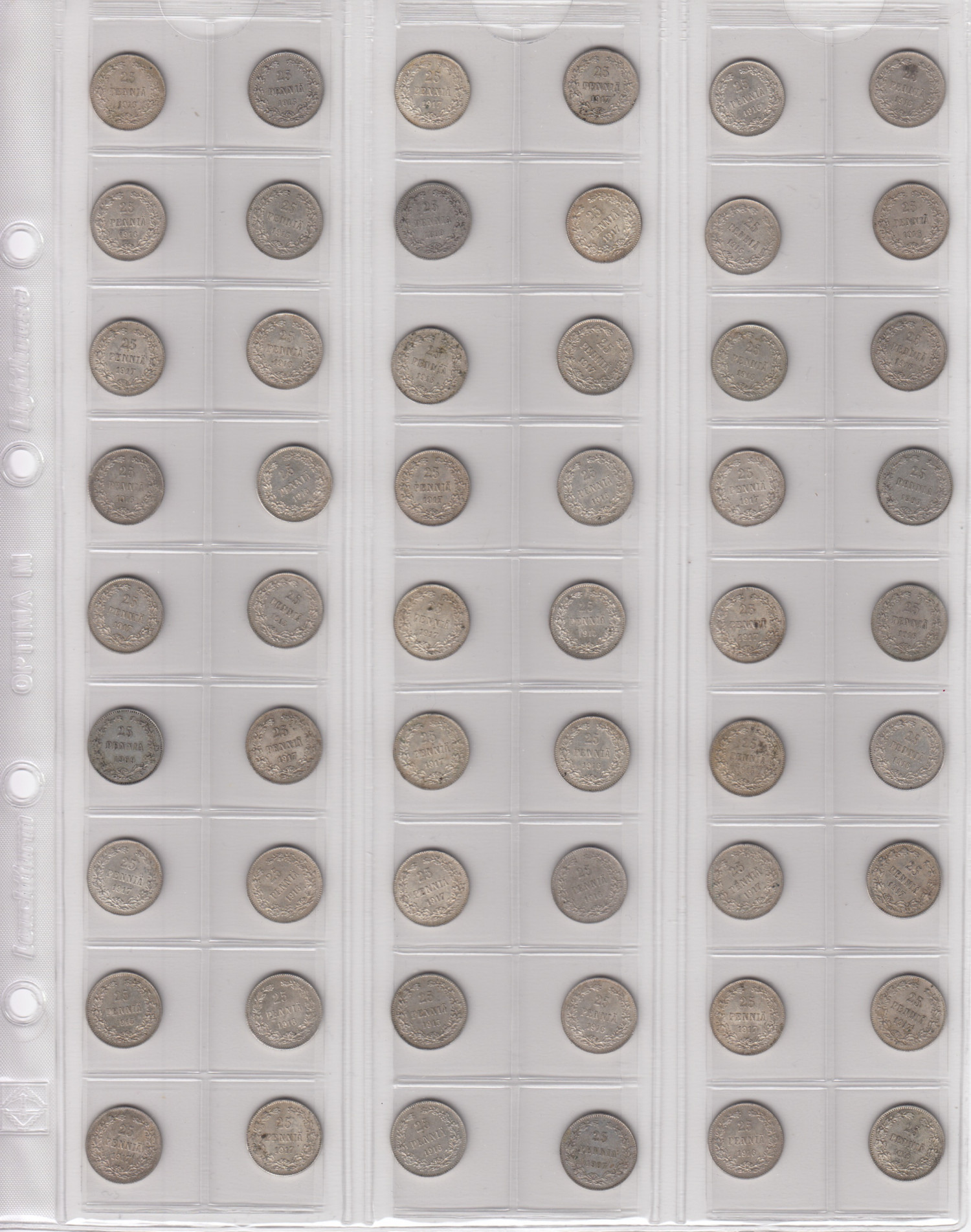 Group of Coins: Finland (Russia) 25 Penniä (54) - Лот №1516. Аукцион ...