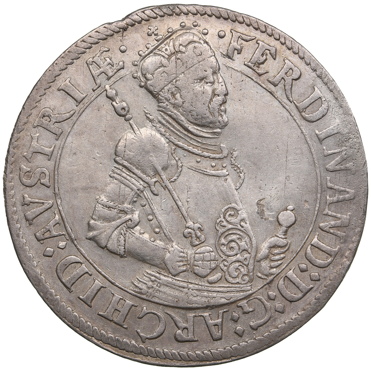 Austria, Holy Roman Empire, County of Tyrol (Hall) 1 Thaler ND (1577-95 ...