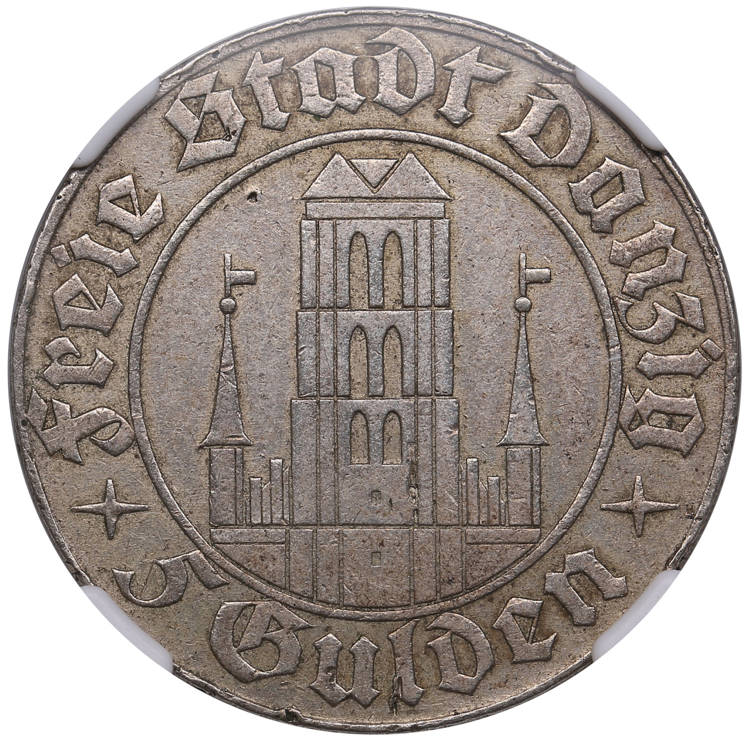 Free City of Danzig (Berlin Mint) 5 Gulden 1932 - Marienkirche - NGC AU ...