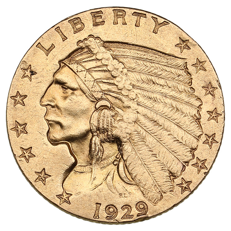 USA (Philadelphia Mint) 2½ Dollars 1929 - Лот №714. Аукцион Coins.ee