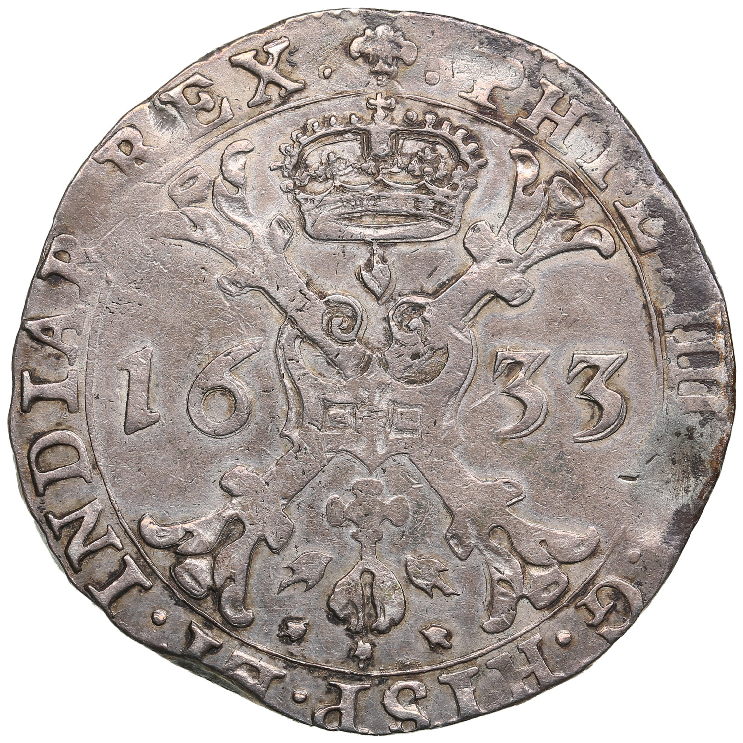 Spanish Netherlands, Duchy of Brabant (Brussels) 1 Patagon 1633 ...