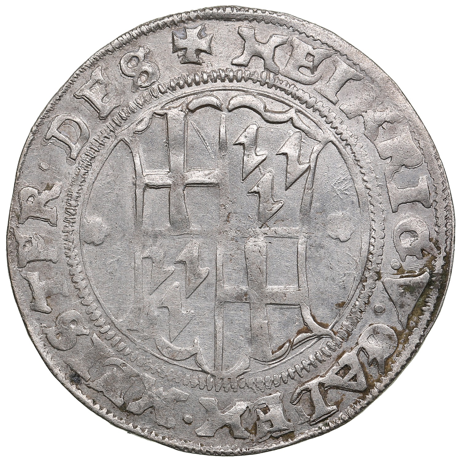 Livonian Order (Riga, Wenden type) ½ Mark 1556 - Heinrich von Galen ...
