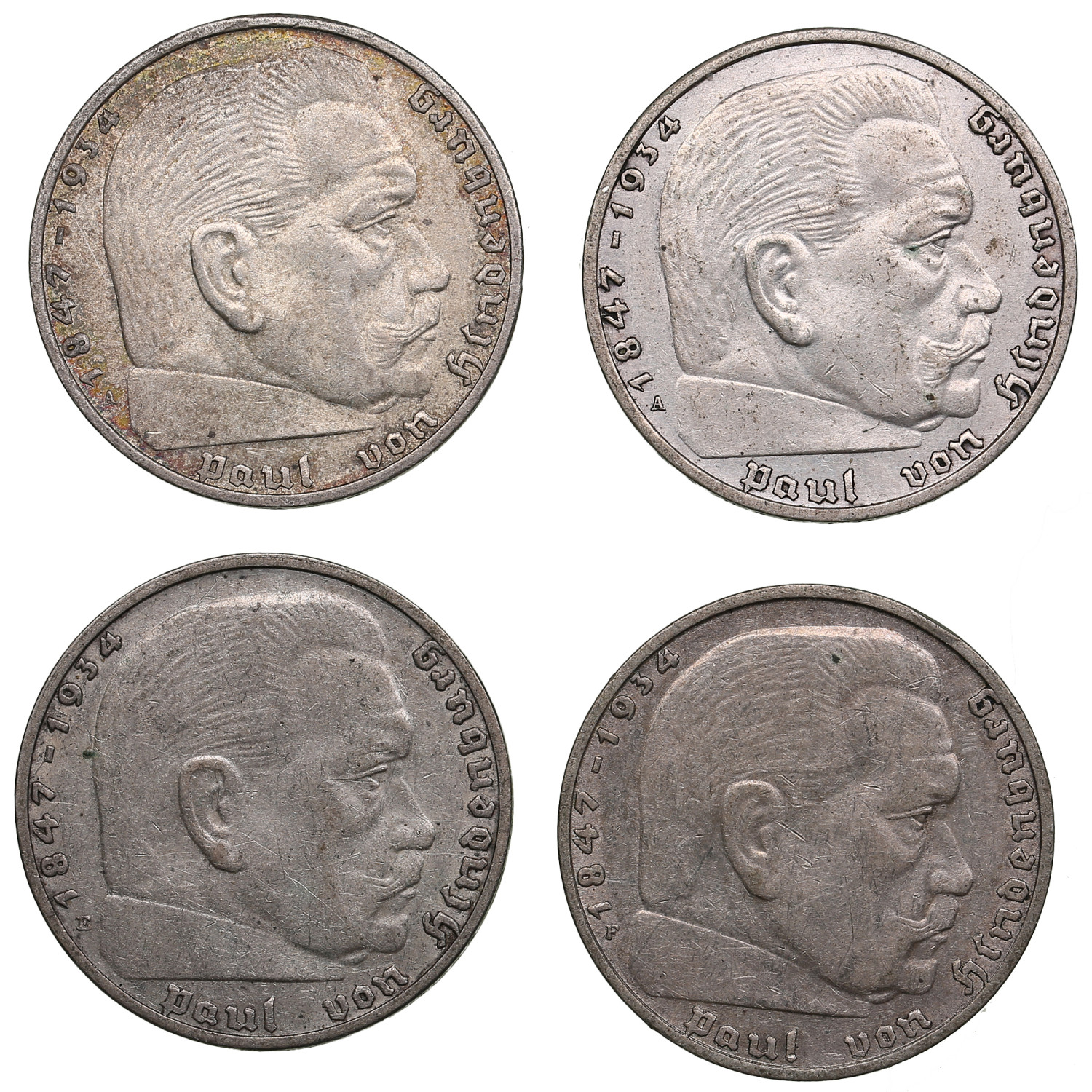 Group of coins: Germany, Third Reich (4) - Лот №2339. Аукцион Coins.ee