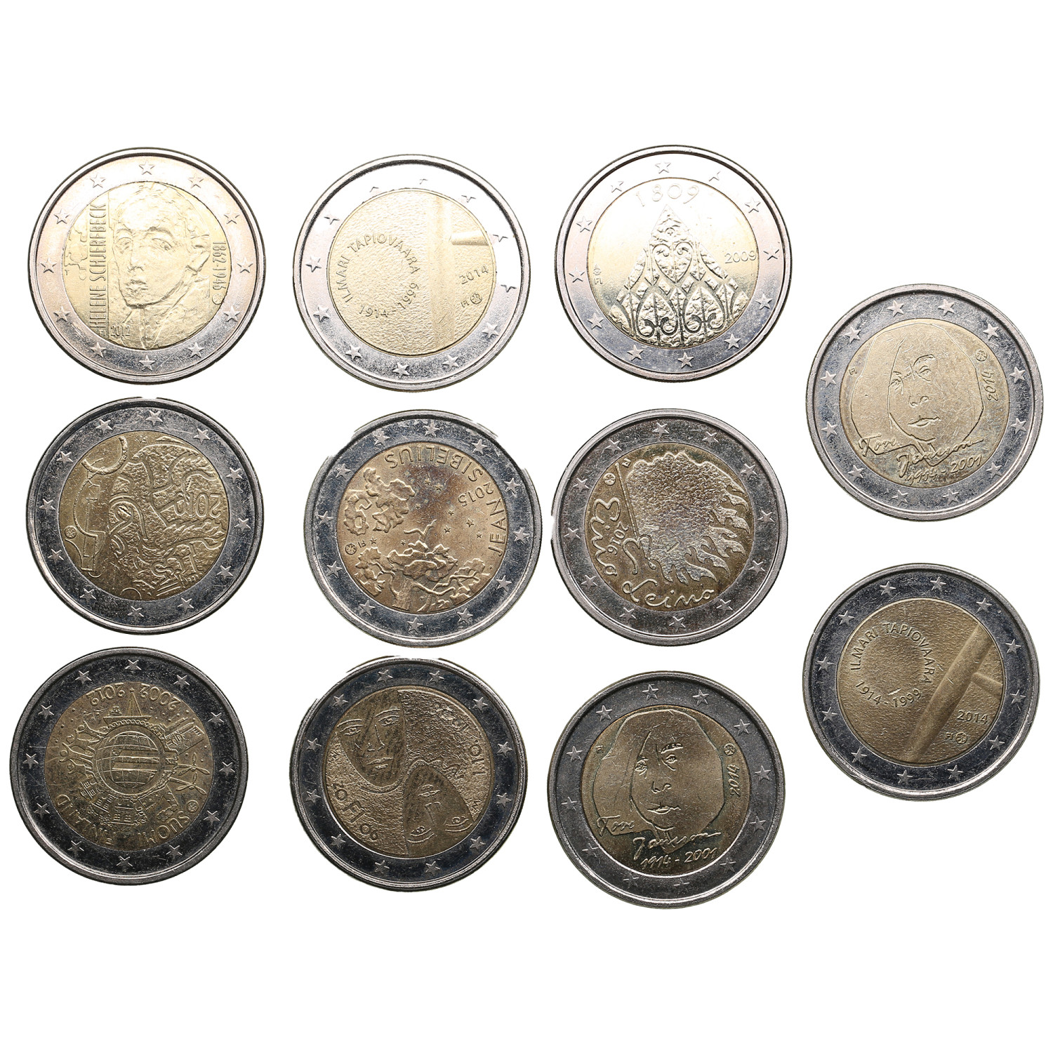 Group of coins: 2 Euro (11) - Лот №2303. Аукцион Coins.ee