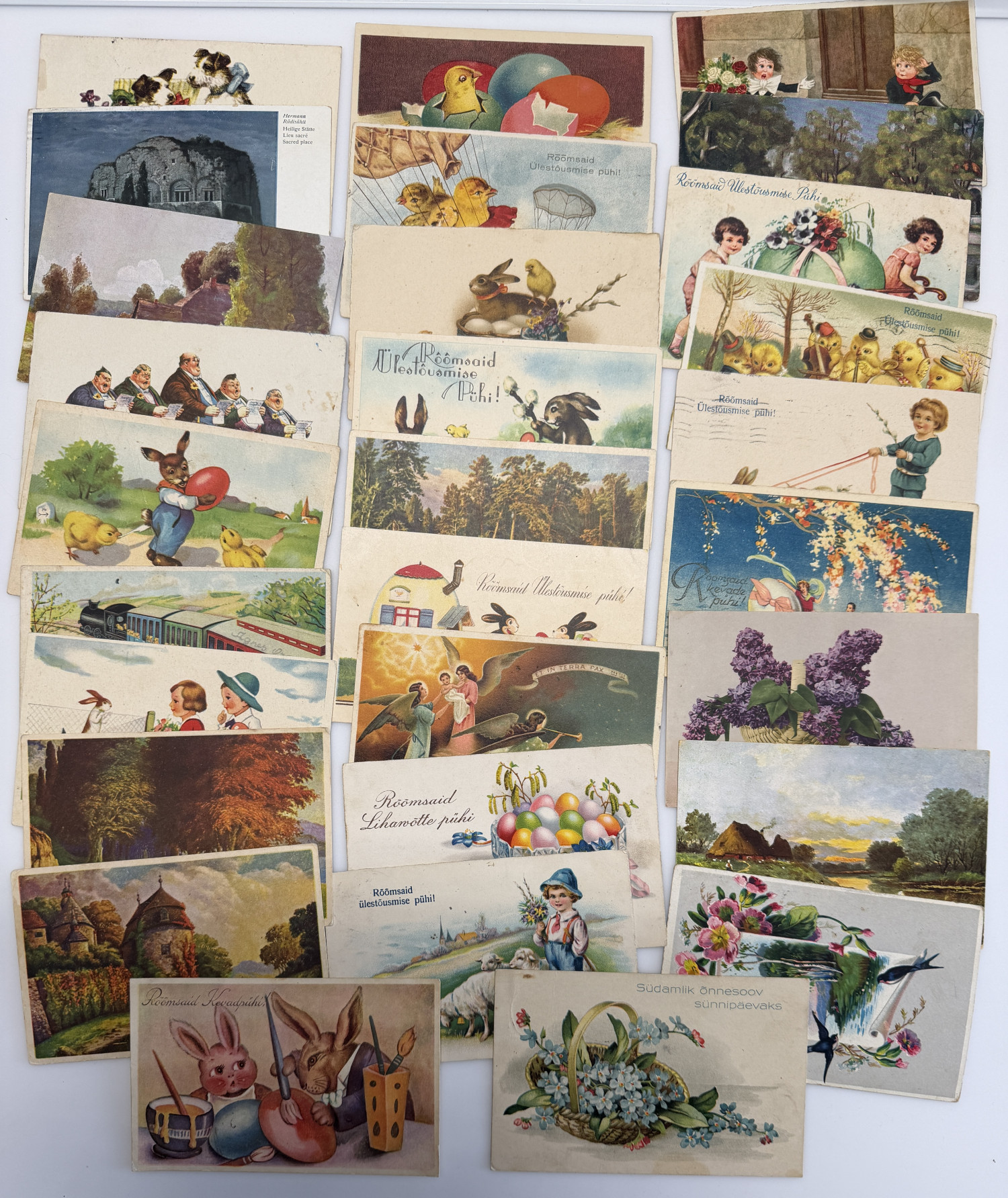 Group of Postcards without Stamps: Mostly Estonia - Eastern, Birthday ...
