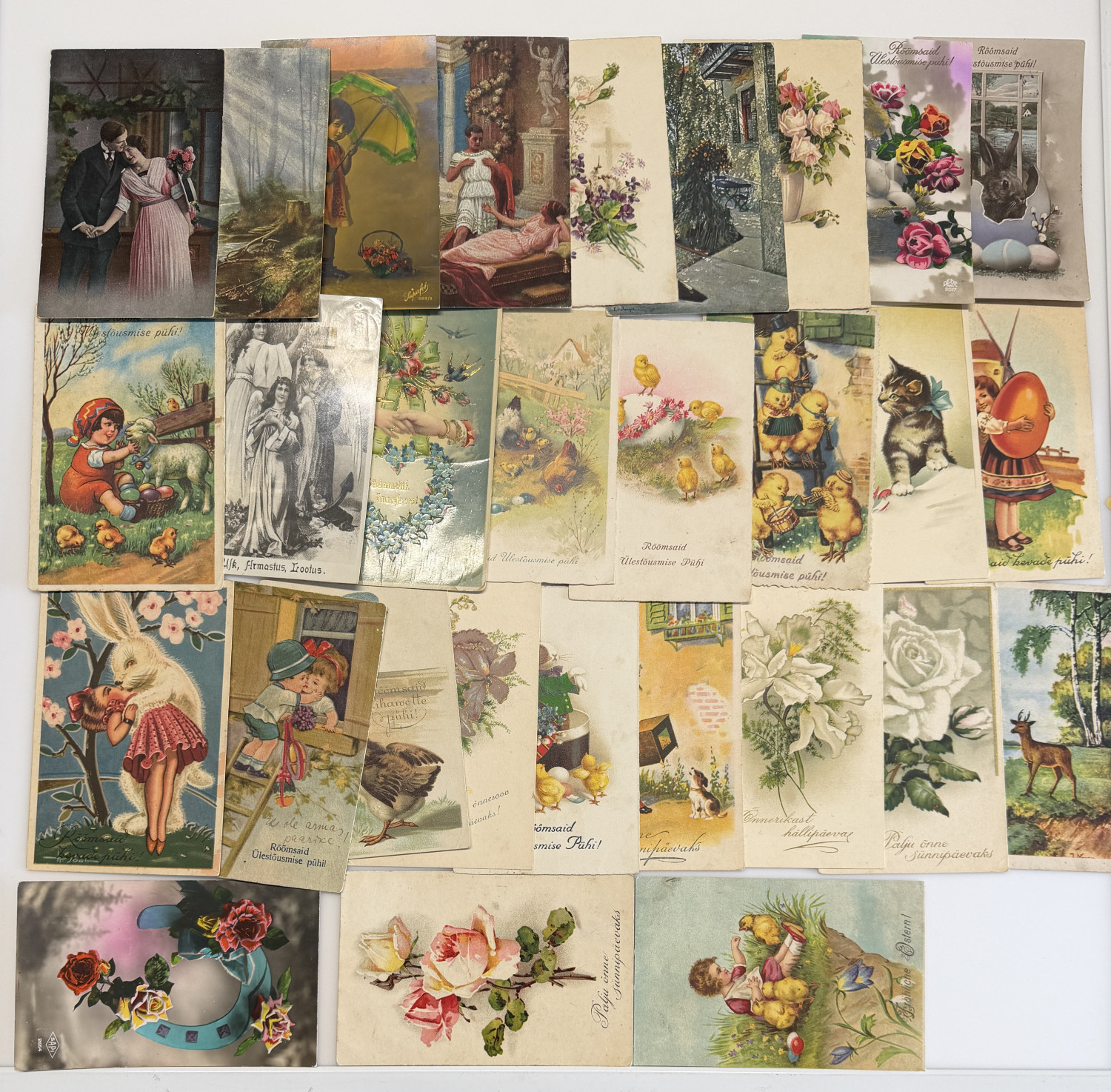 Group of Postcards without Stamps: Mostly Estonia - Eastern, Birthday ...