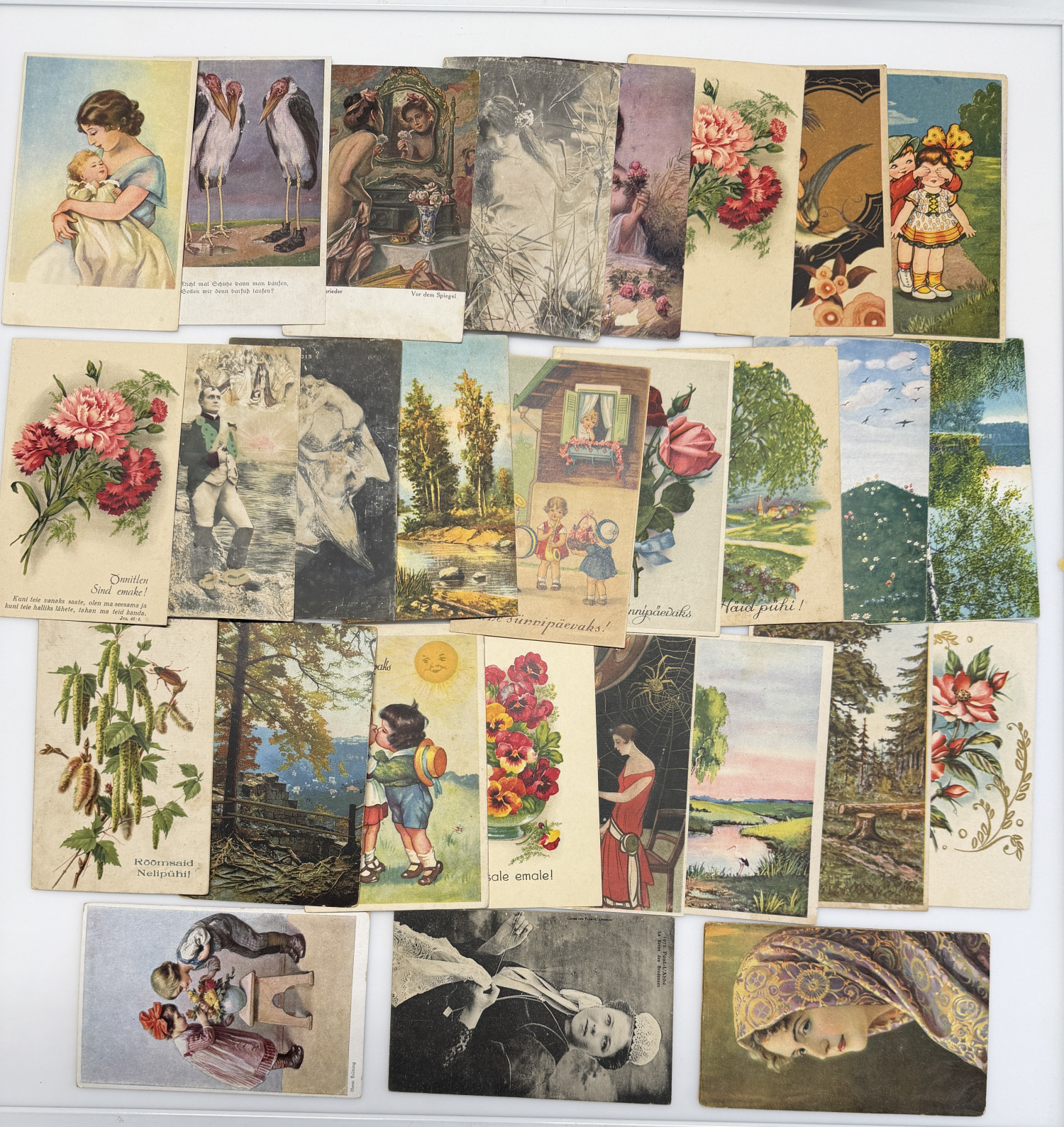 Group of Postcards without Stamps: Mostly Estonia - Eastern, Birthday ...